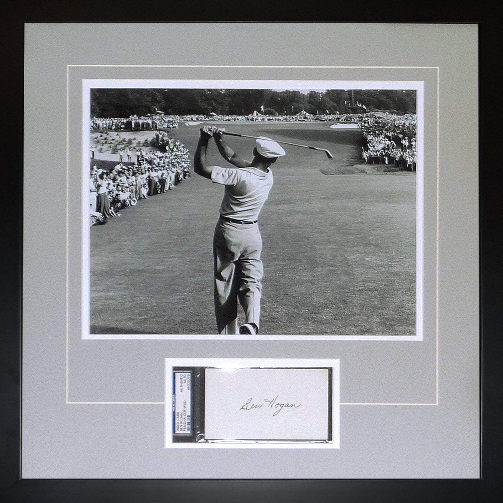 Ben Hogan Autographed 1950 US Open Merion (1 Iron) Deluxe Framed 11x14 ...