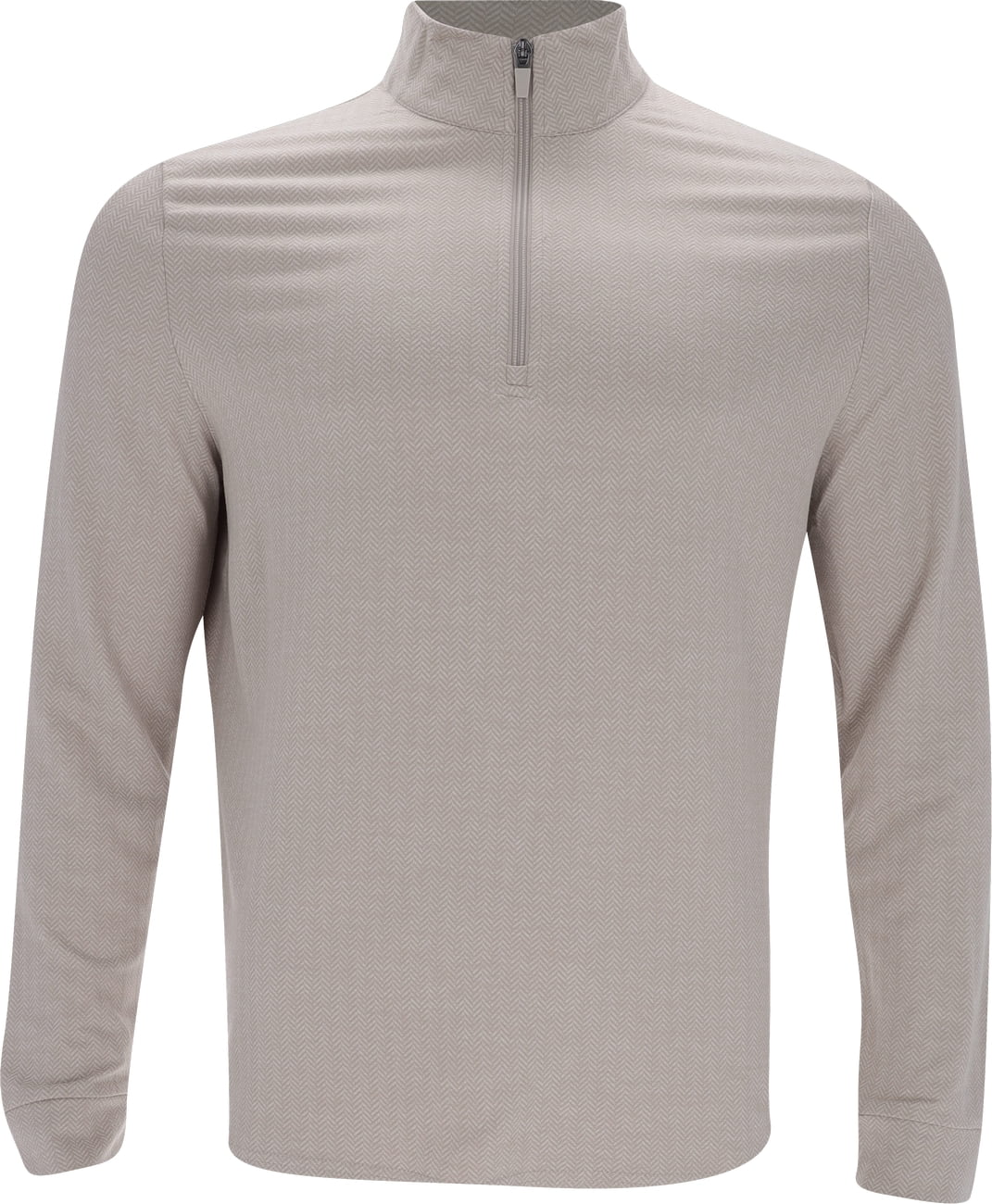 Ben Hogan Herringbone Heather 1/4 Zip Feather Gray/Heather Outerwear ...