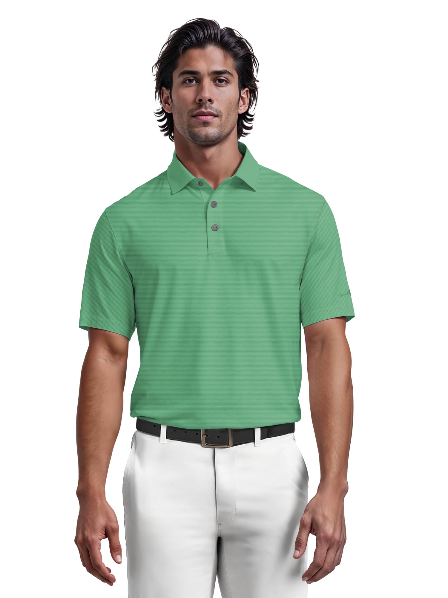 Ben Hogan Men's & Big Men's Performance Solid Polo Shirt with Short ...