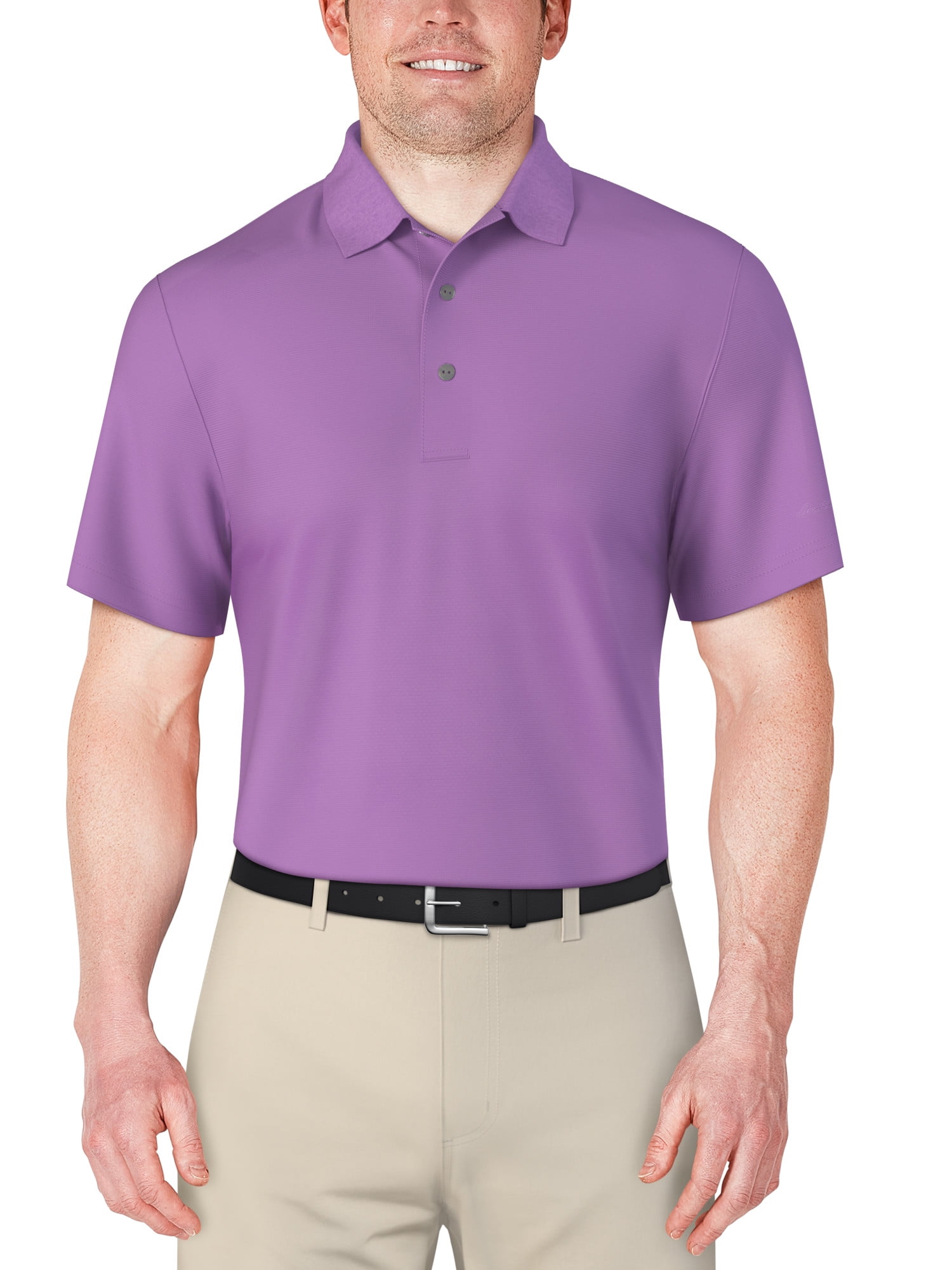 Ben Hogan Men's & Big Men's Performance Solid Polo Shirt with Short ...