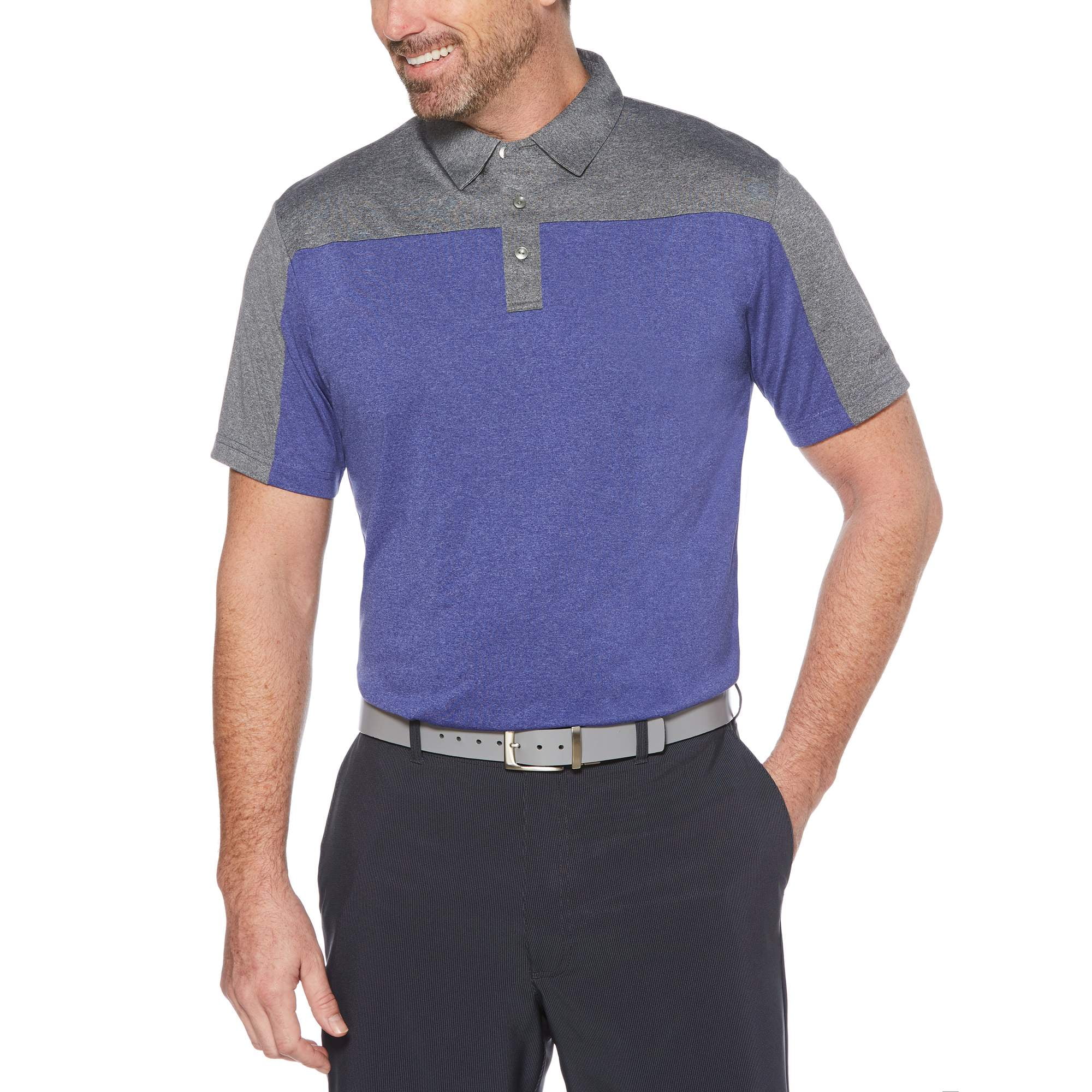 Ben Hogan Men's Performance Short Sleeve Color Block Golf Polo Shirt ...