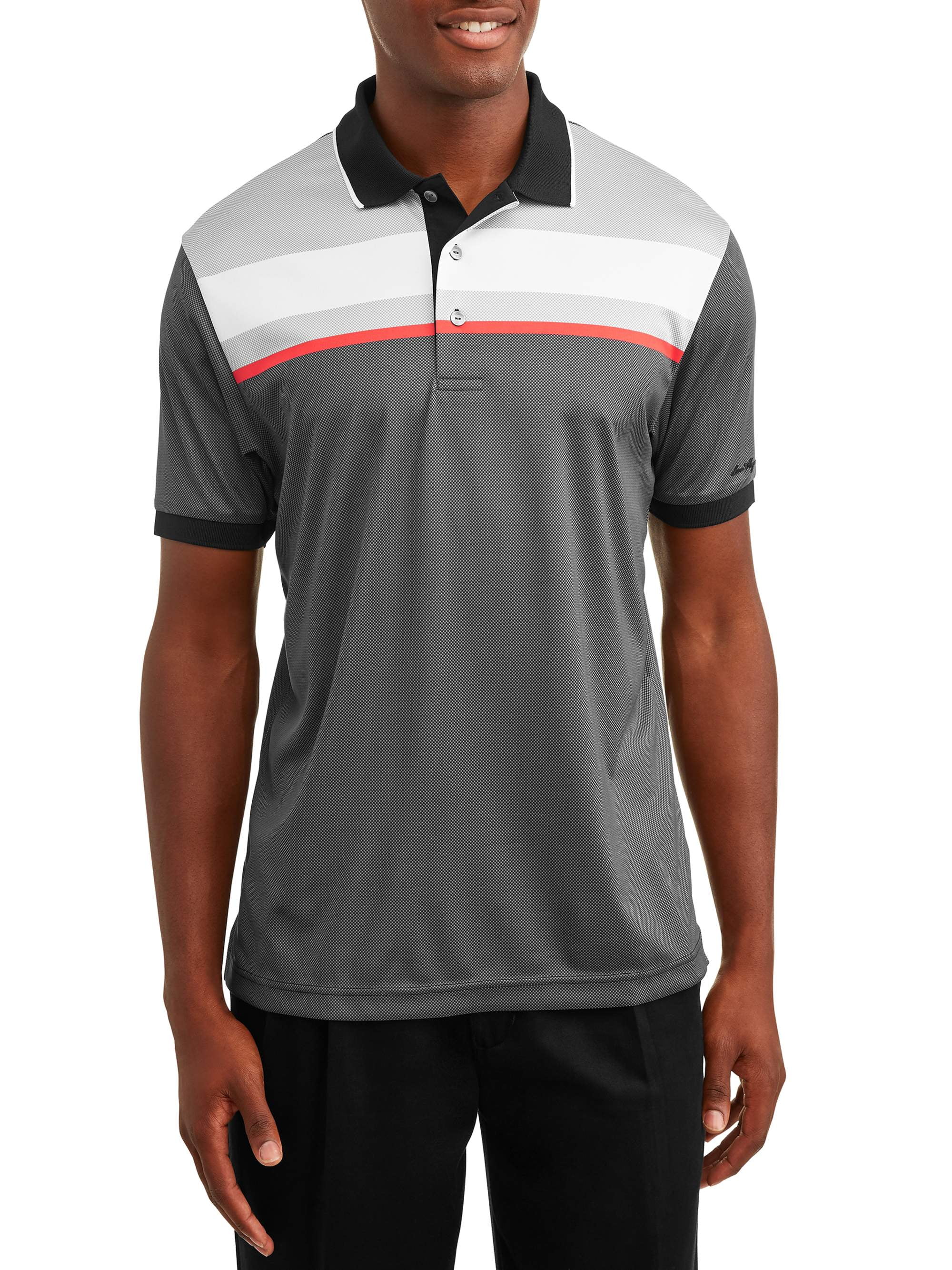 Ben Hogan Men's Performance Short Sleeve Color Block Golf Polo Shirt ...