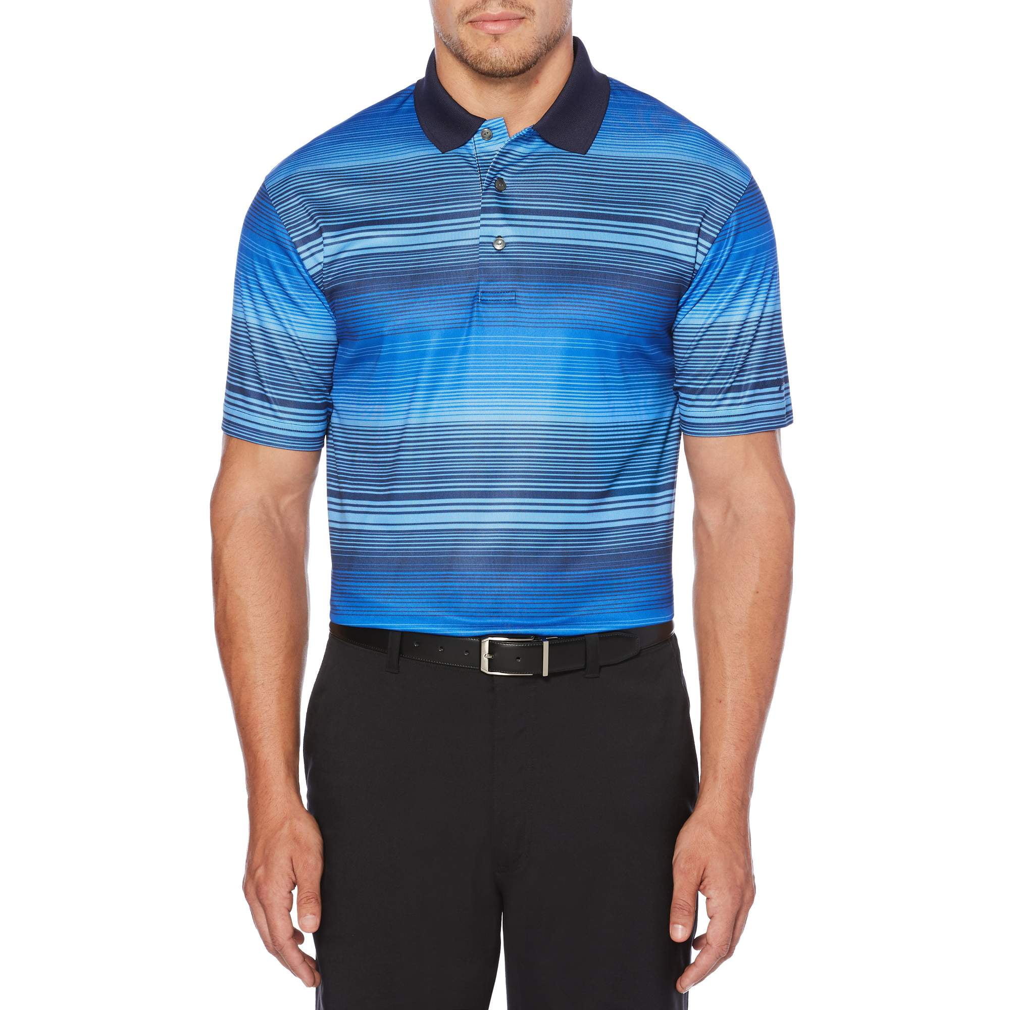 Ben Hogan Men's Performance Short Sleeve Striped Polo Shirt - Walmart.com