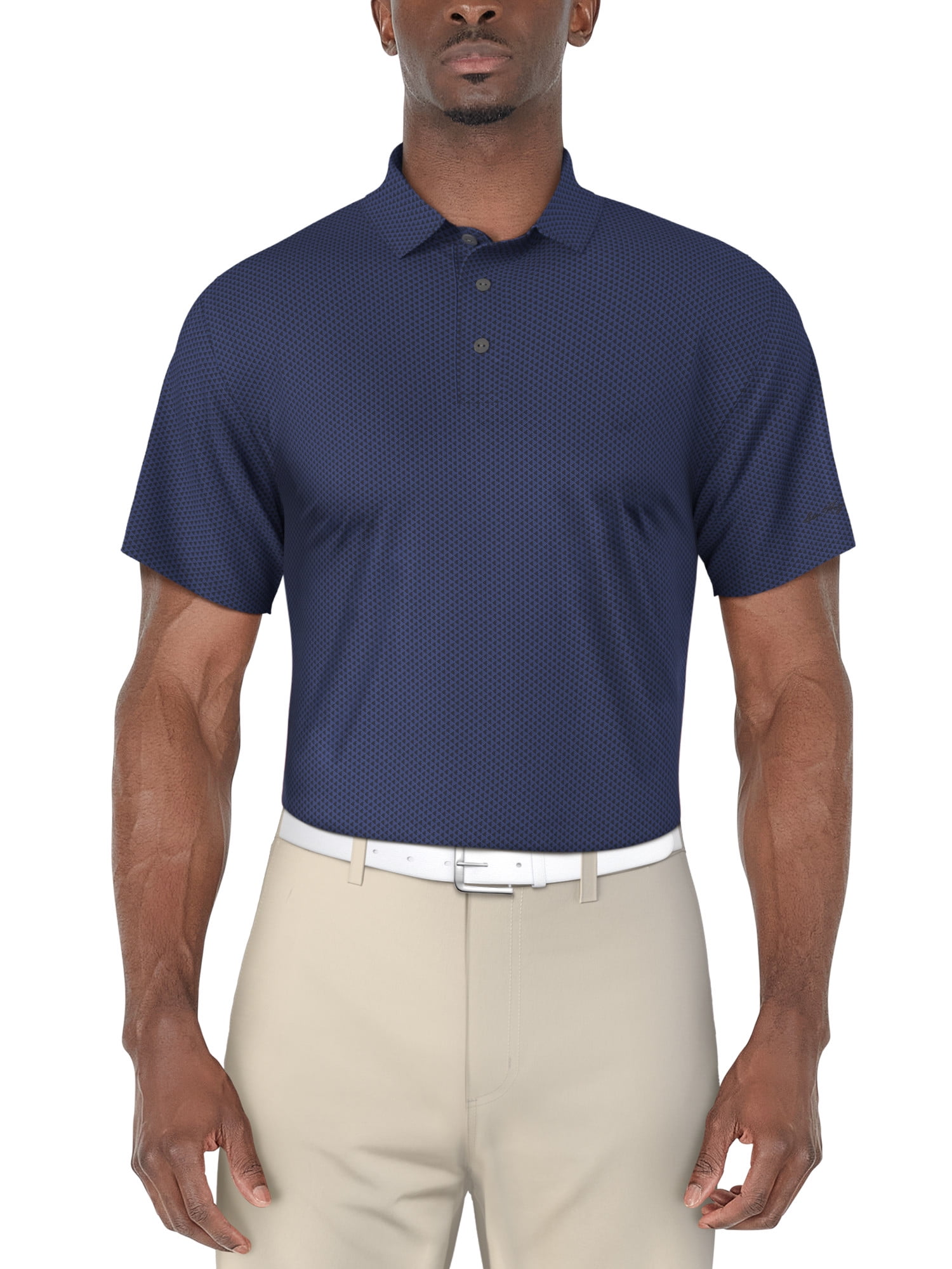 Ben Hogan Men's and Big Men’s Birdseye Geometric Print Jacquard Golf ...