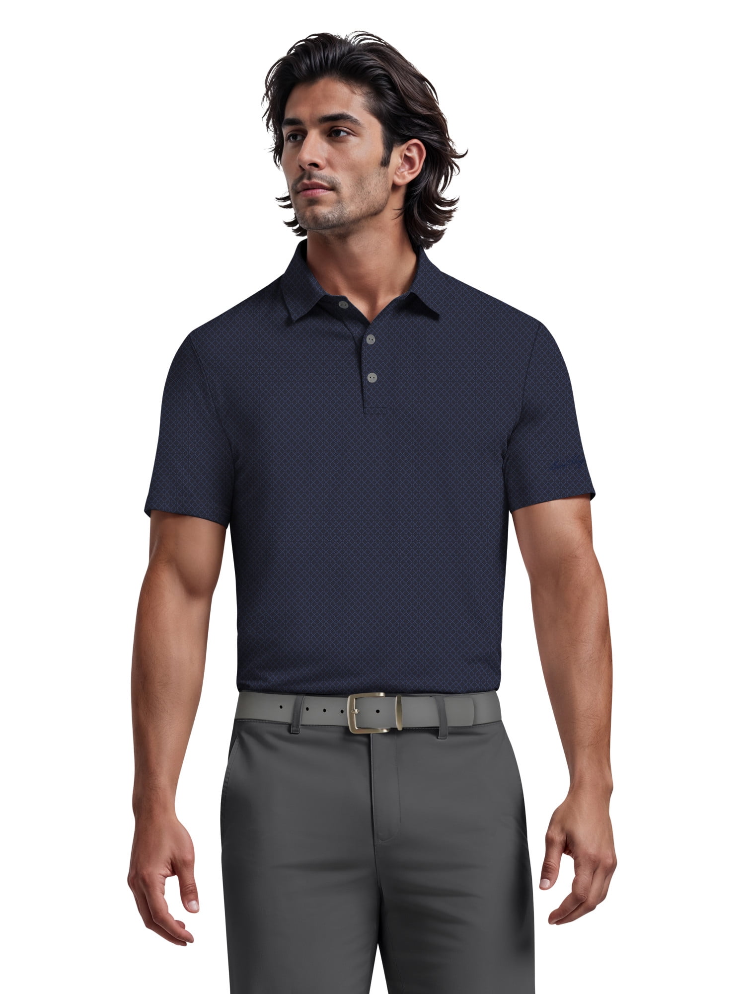 Ben Hogan Men's and Big Men’s Golf Clubs Print Short Sleeve Golf Polo ...