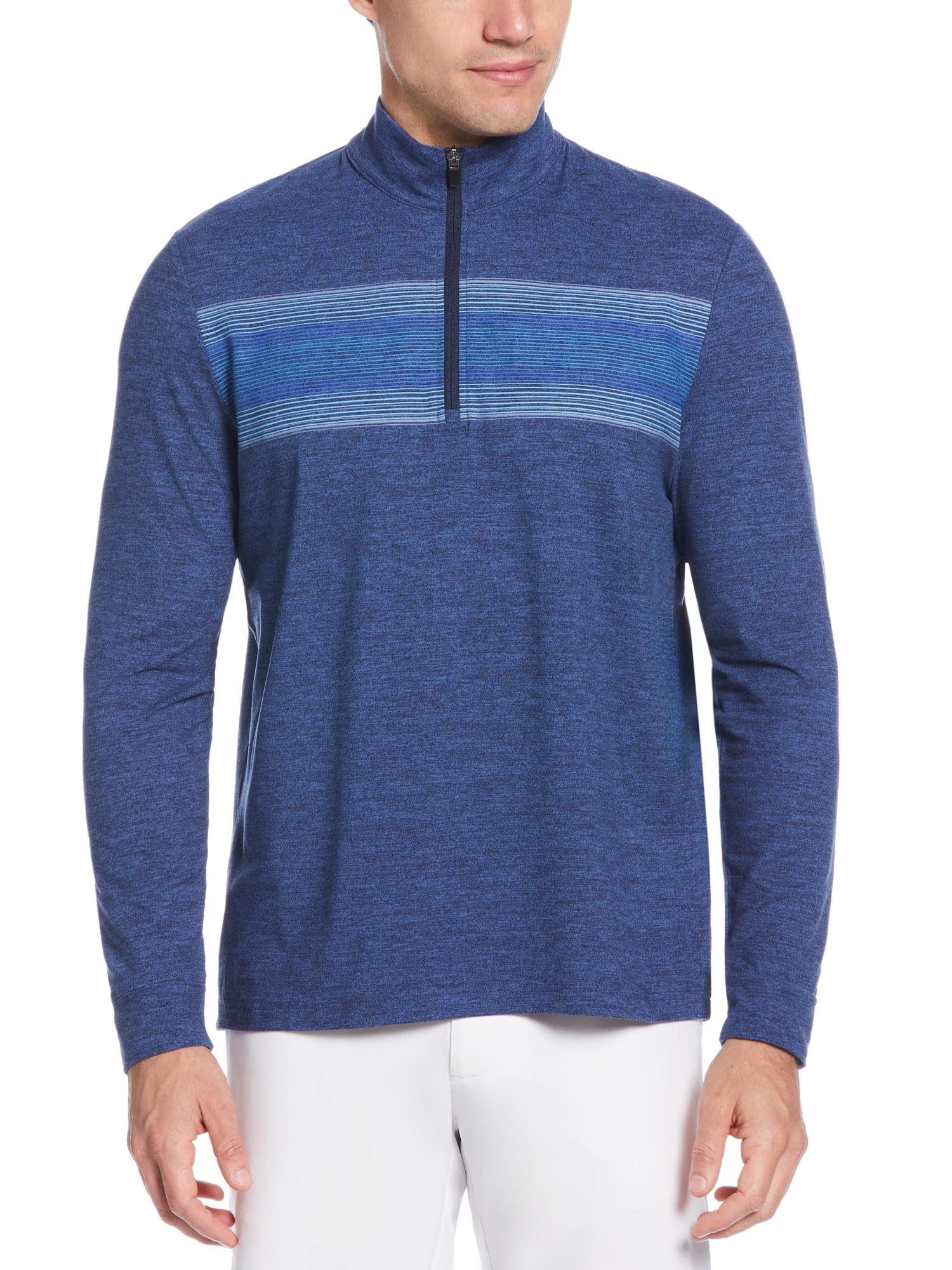 Ben Hogan Men's Multi Color Stripe 1/4 Zip Golf Sweater, Durable ...