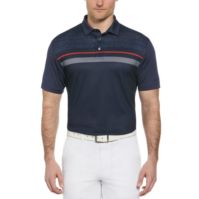 Ben Hogan men's Textured Color Block Golf Polo Shirt - Walmart.com