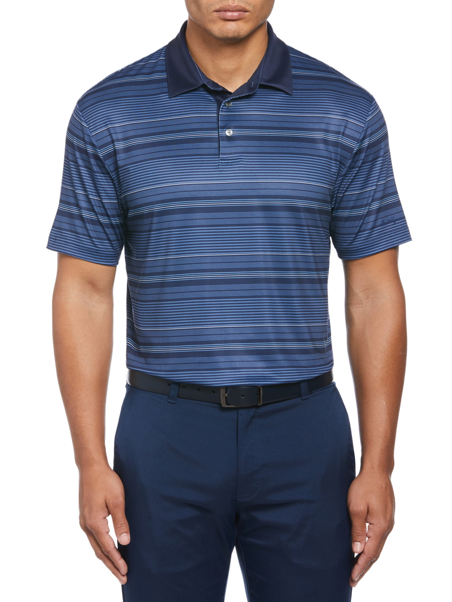 Ben Hogan Performance Men’s and Big Men’s Eco Tonal Stripe Short Sleeve ...