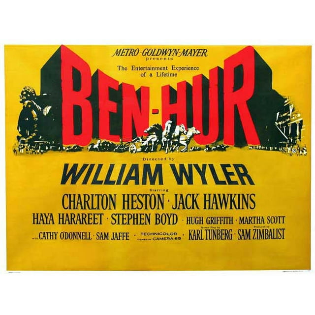 Ben-Hur - movie POSTER (Style A) (30" x 40") (1959) - Walmart.com