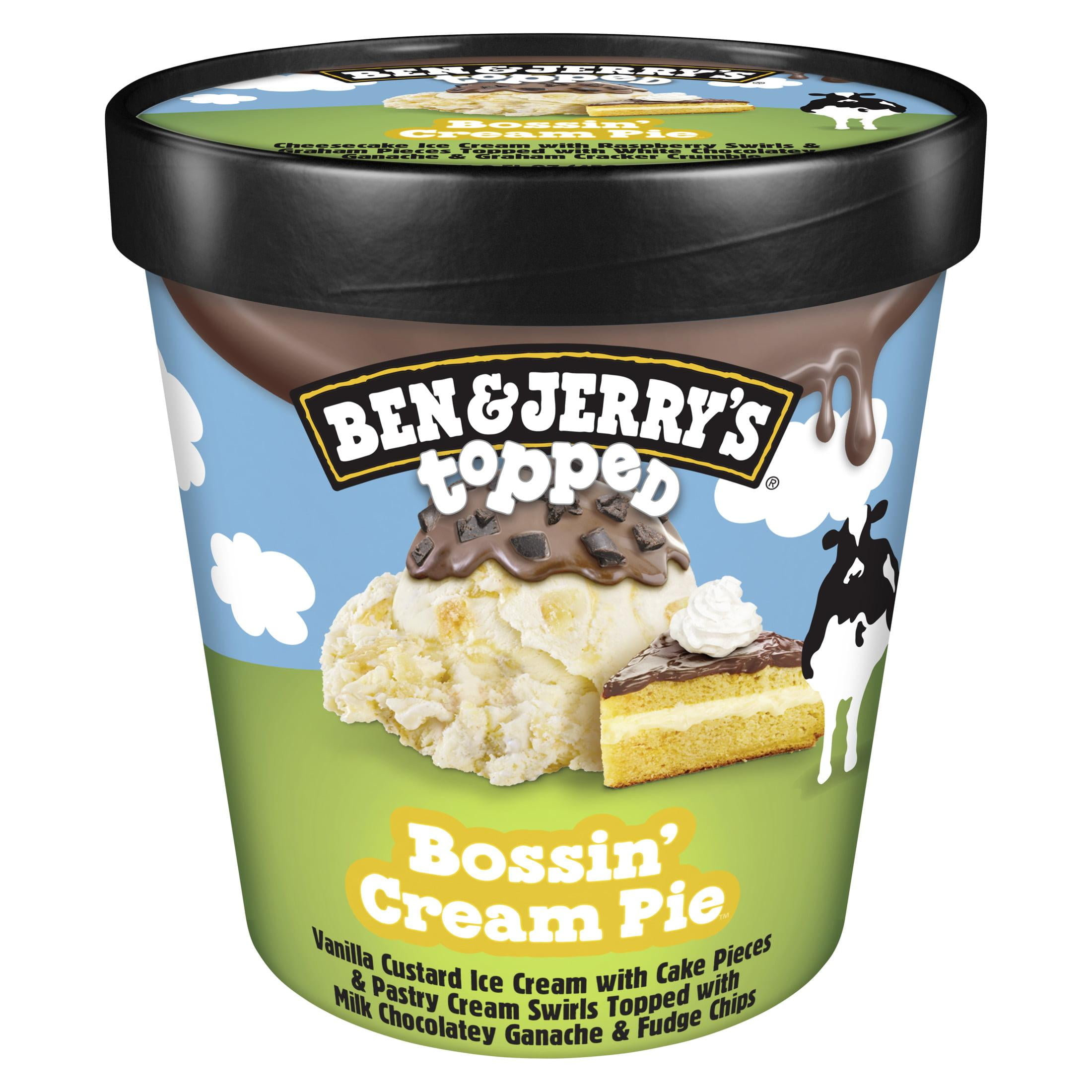 Ben & Jerry's Top Boston' Cream Pie Vanilla Custard Ice Cream, 15.2 oz ...