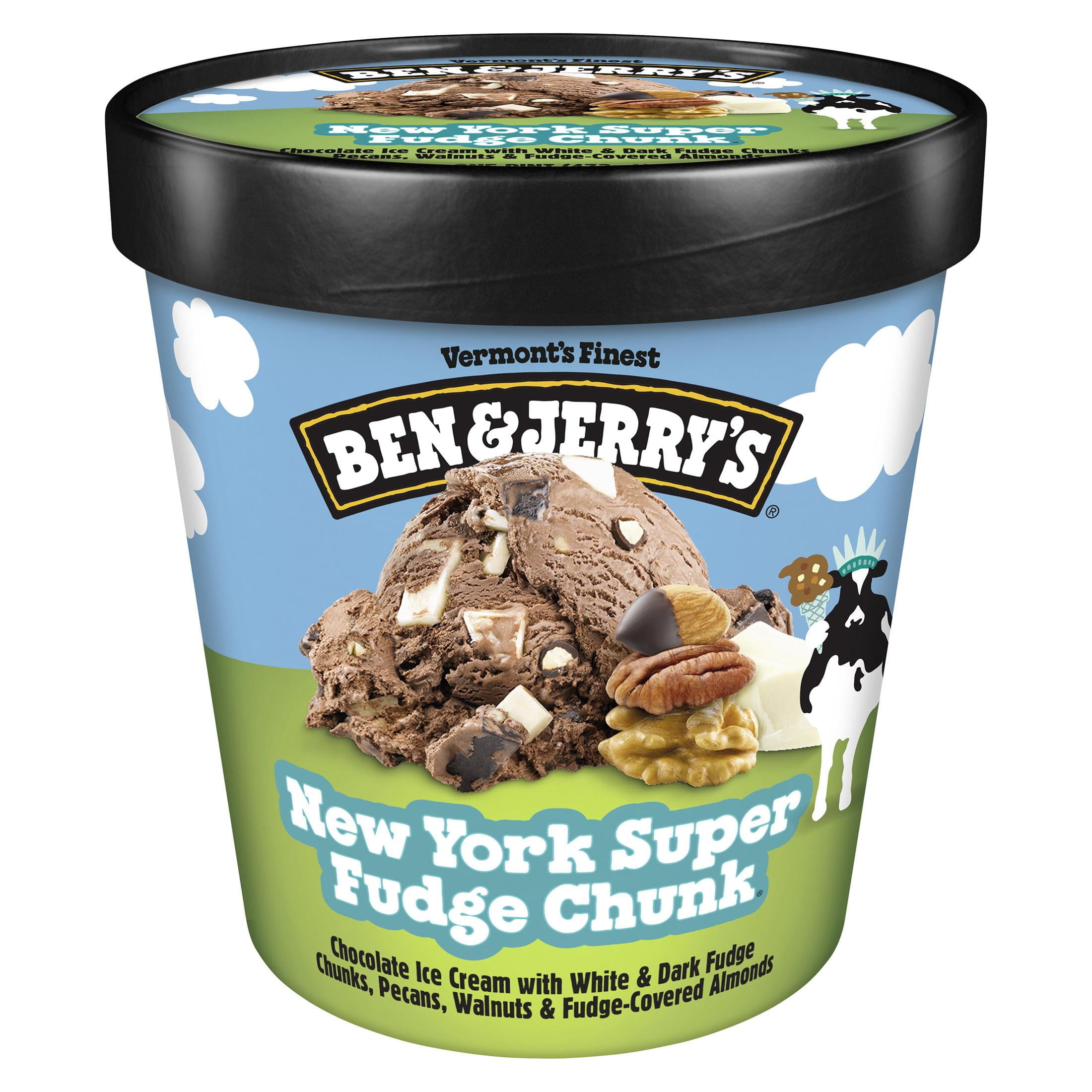 Ben & Jerry's New York Super Fudge Chunk Chocolate Ice Cream, 16 oz ...
