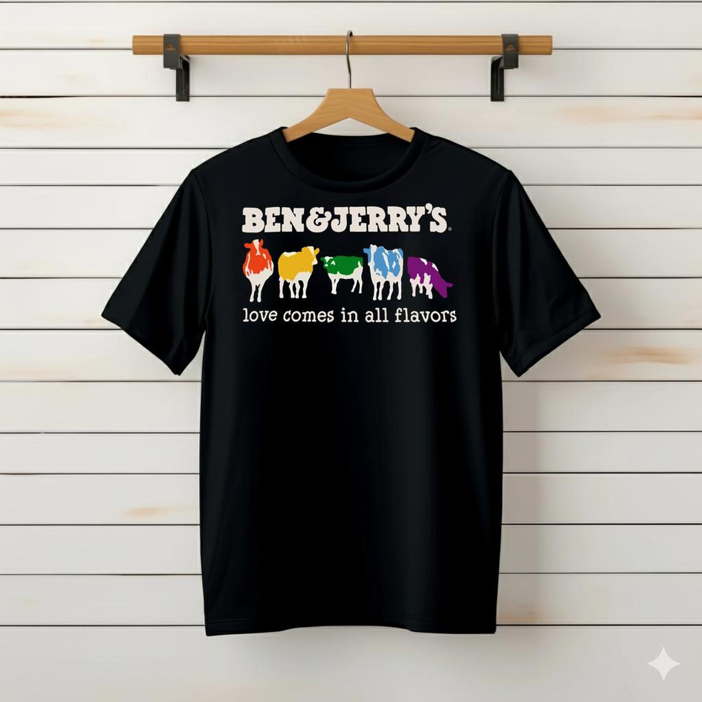 Ben Jerrys Loves Comes In All Flavors 1###TeaBagTeaHouse, Unsiex Shirt ...