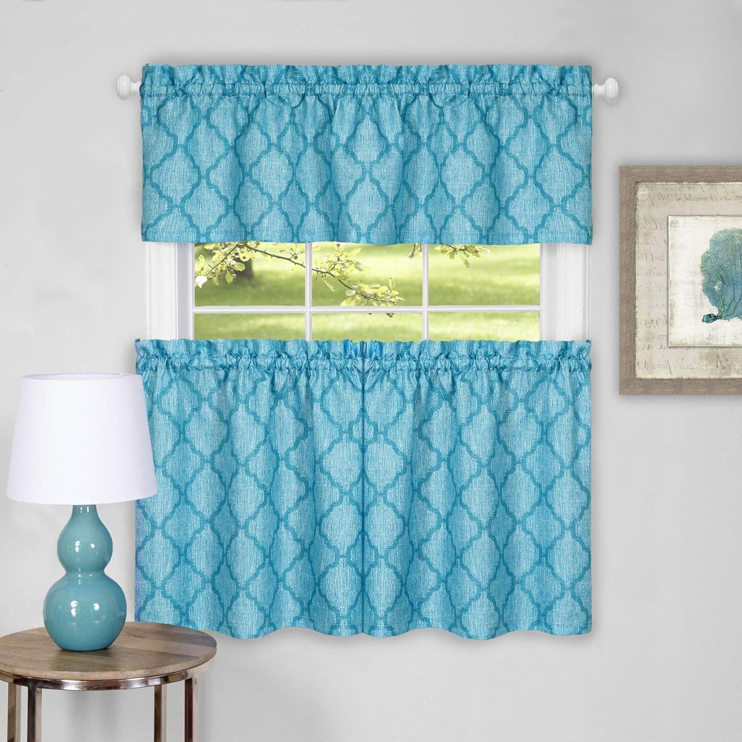 Ben&Jonah PrimeHome Collection Viola Window Curtain Tier Pair and ...
