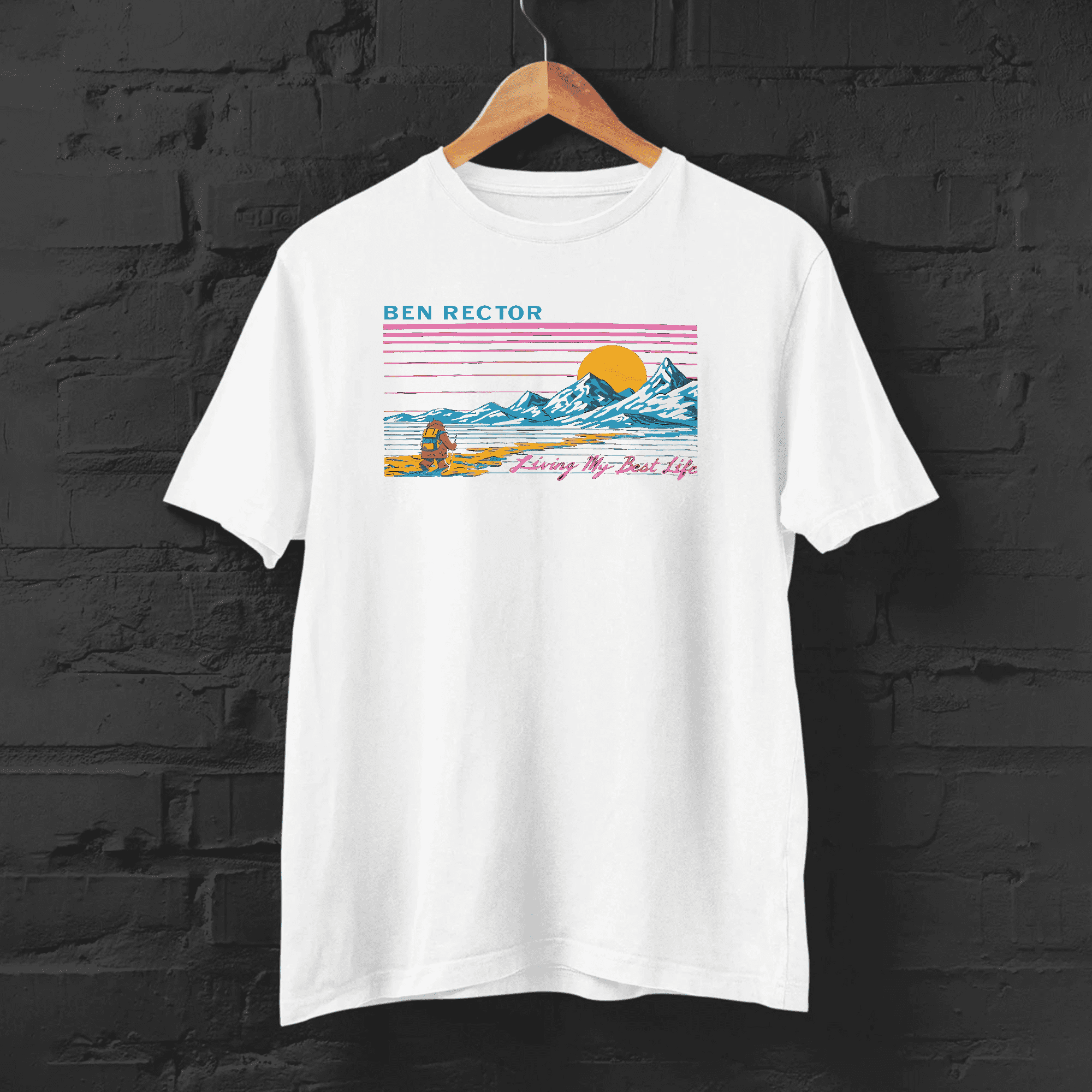 Ben Rector Merch Shop 32949 funny Menâ€™s T-shirt - Walmart.com