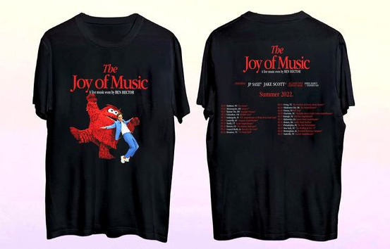Ben Rector thhe Joy ooff Musicc 2022 tshirt - Walmart.com