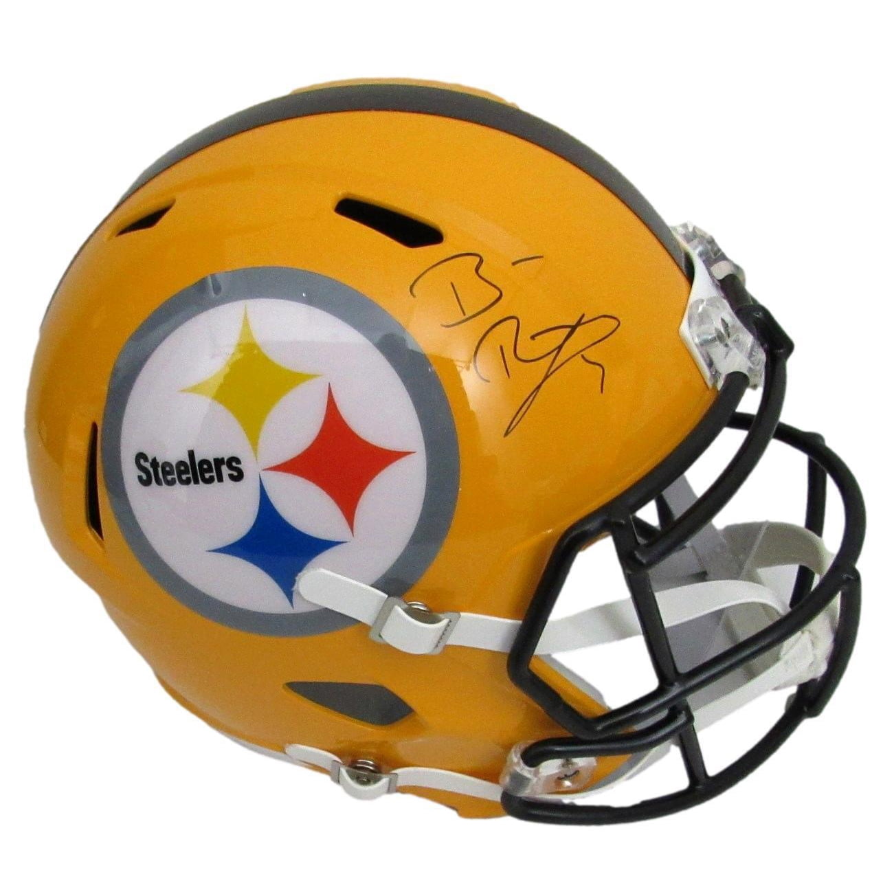 Ben Roethlisberger Signed Full Size Speed Gold Replica Helmet Steelers ...