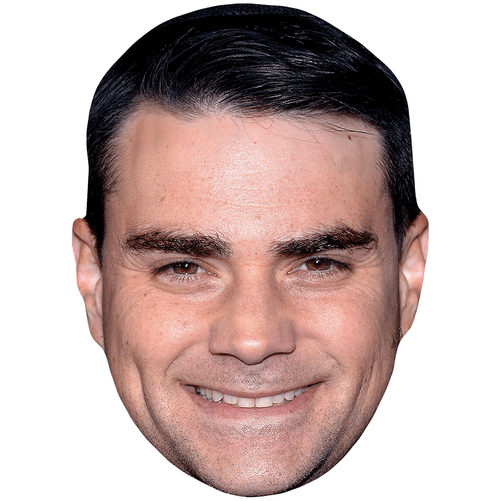 Ben Shapiro (Smile) Celebrity Mask, Flat Card Face, Fancy Dress Mask ...