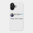 Ben Shapiros Okay This Is Epic Funny Meme Quote Case for Apple iPhone ...