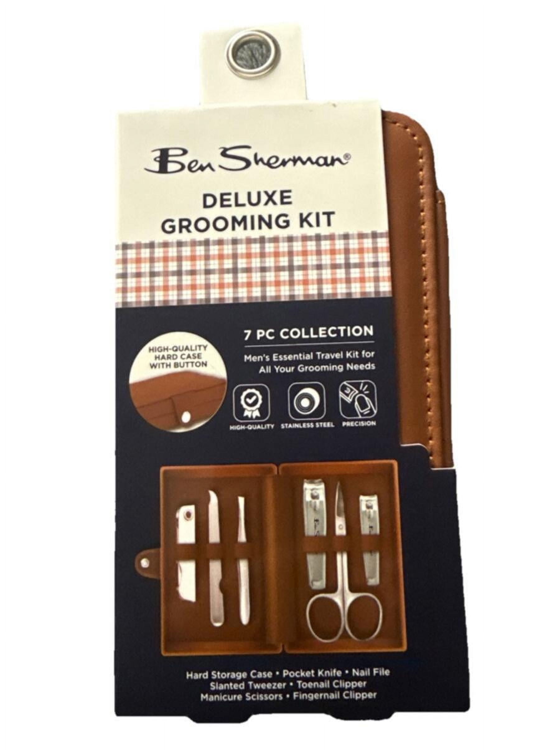 Ben Sherman Deluxe Grooming Kit Portable Men's Grooming Kit Includes ...