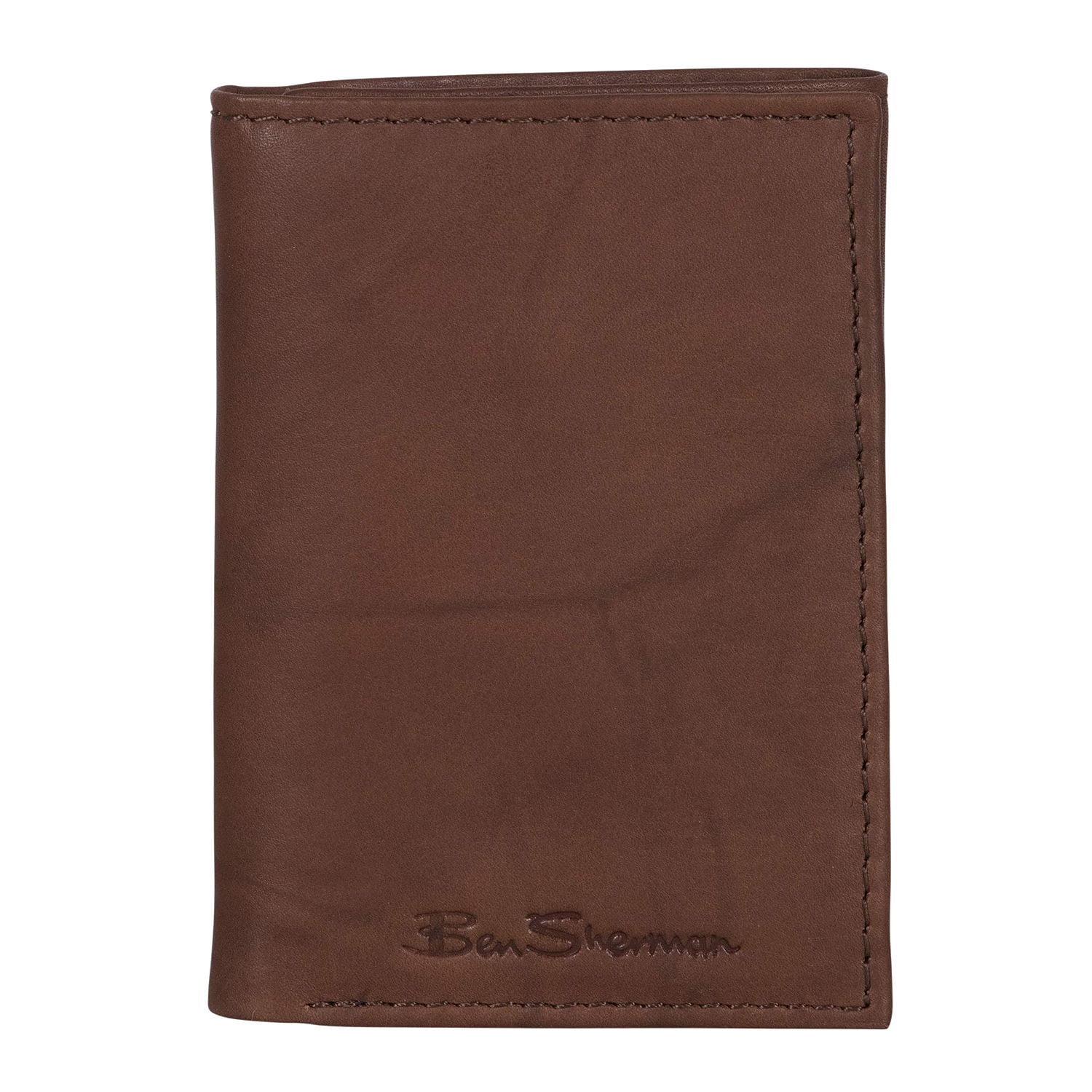 Ben Sherman 'Manchester' Men's Tri-Fold Wallet 3-Fold Wallet (Tan ...