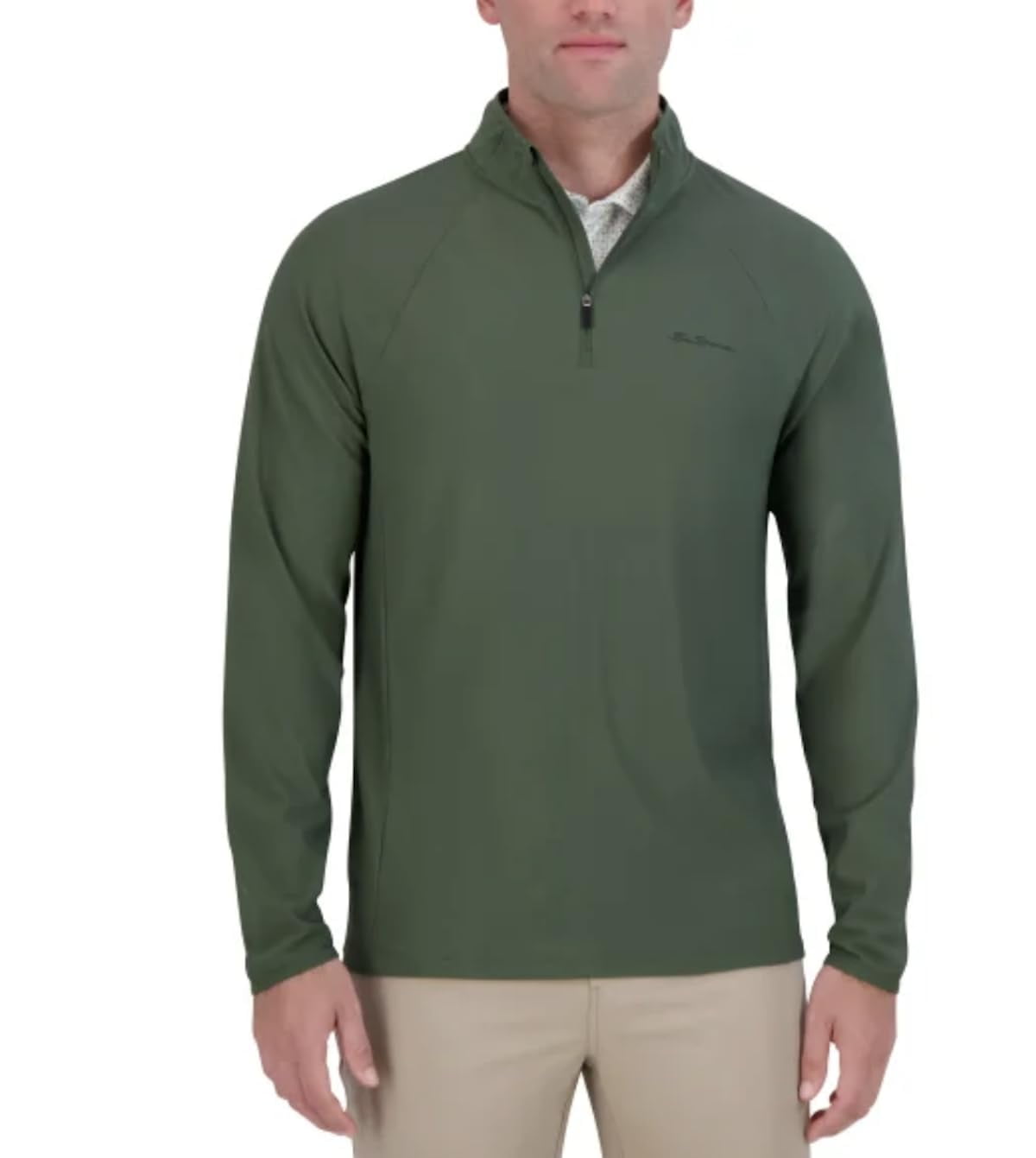 Ben Sherman Sport Men's Active Stretch 1/4 Zip Long Sleeve Shirt (US ...