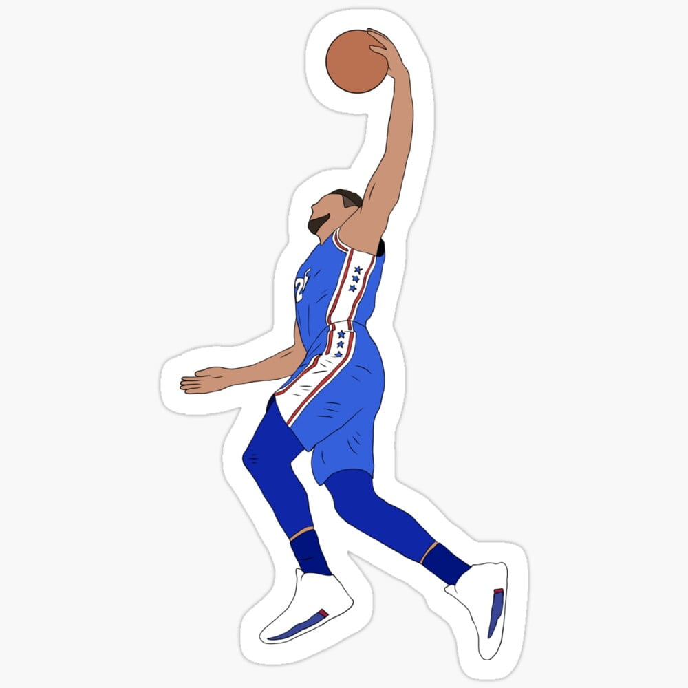 Ben Simmons Dunk Sticker Phone Decal Water Bottle Stickers Car Decals ...
