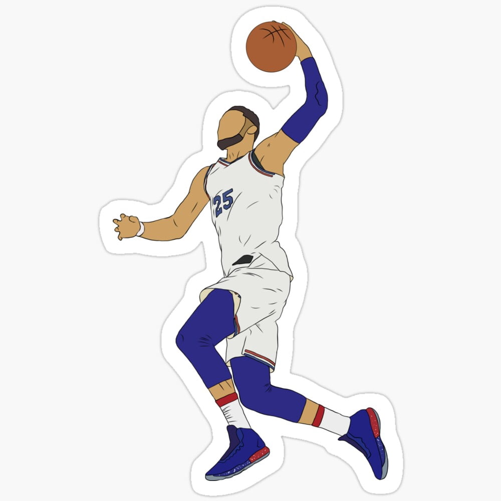 Ben Simmons Slam Dunk Sticker Phone Decal Water Bottle Stickers Car ...