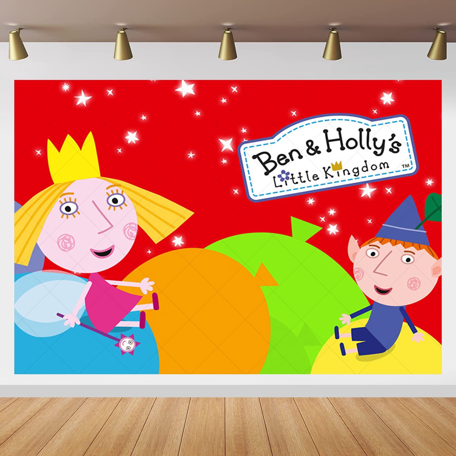 Ben and Holly Kingdom Backdrop Birthday Party Photography Banner Little ...