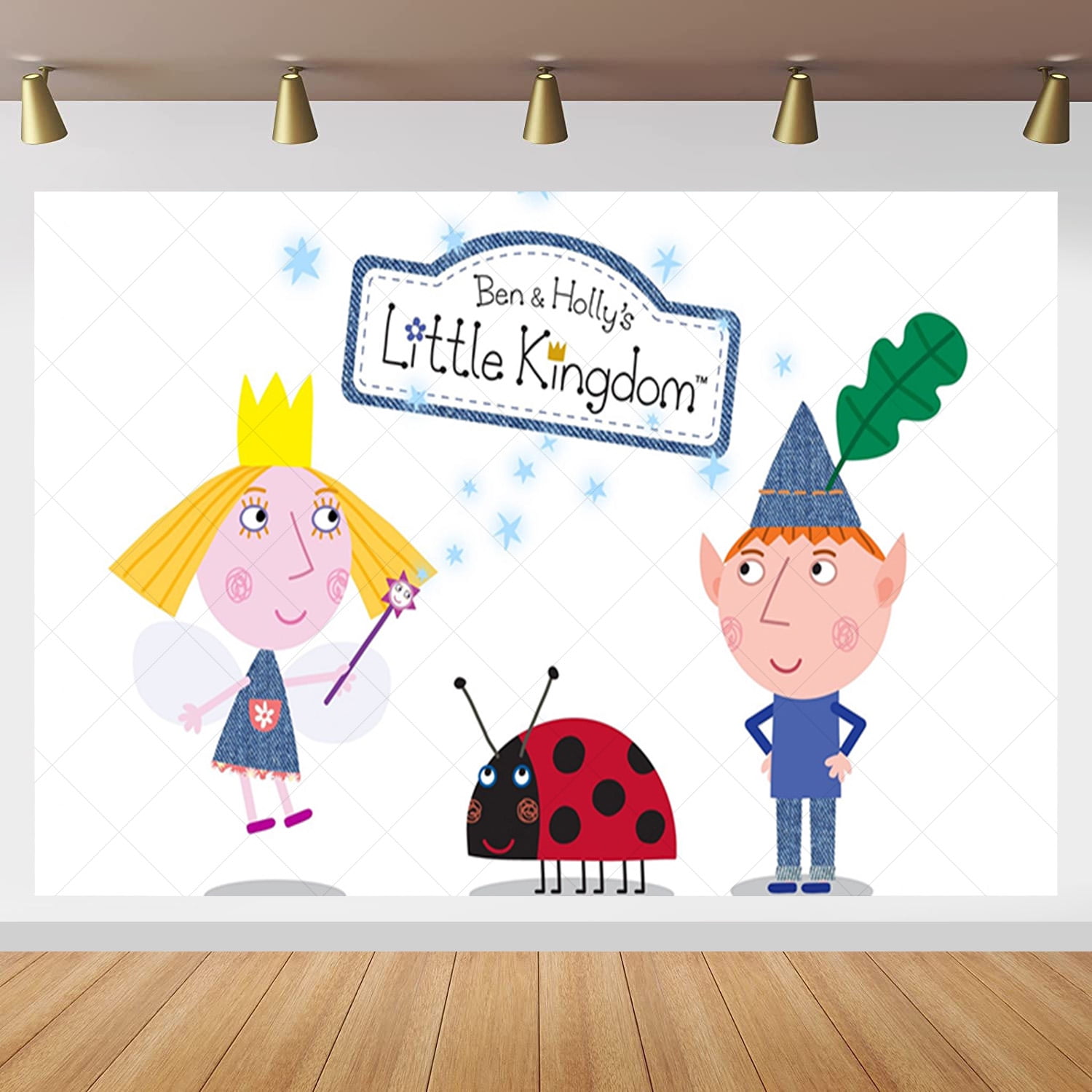 Ben and Holly Kingdom Backdrop Kids Birthday Party Photography Banner ...