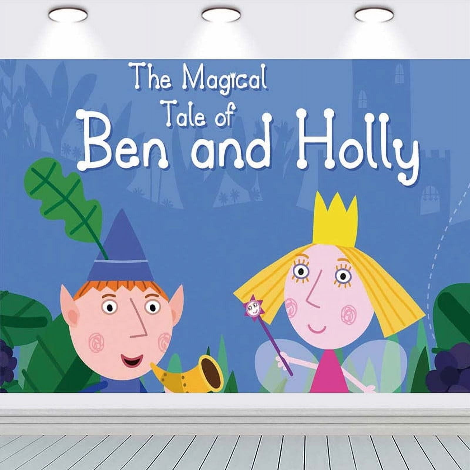 Ben and Holly Party Supplies Backdrop Banner Poster Birthday ...