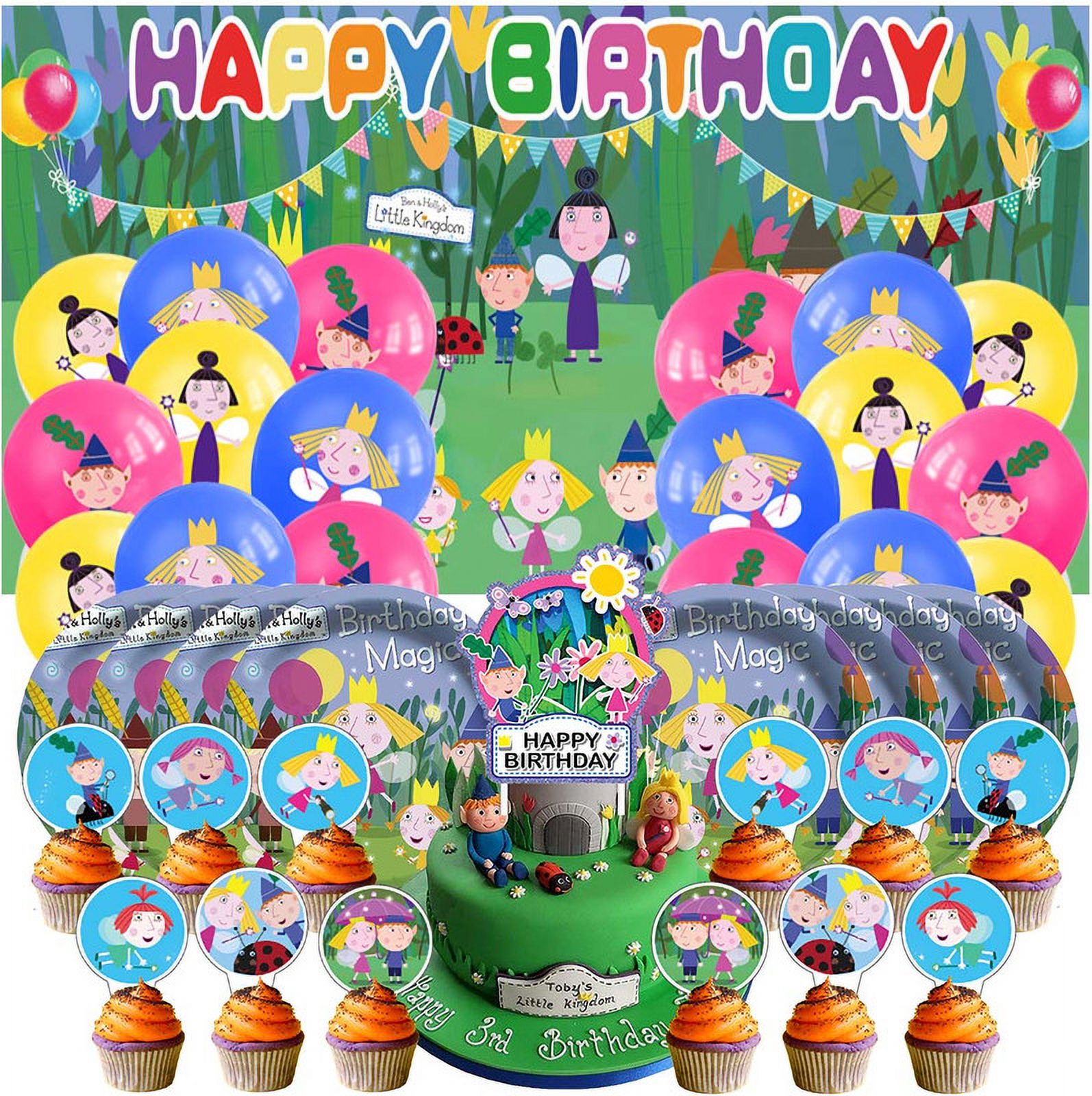 Ben and Holly Party Supplies Balloons Tableware Birthday Decorations ...