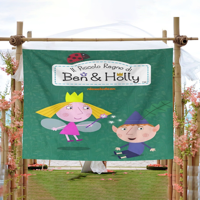 Ben and Holly pattern wall hanging 50*60 inches high-quality peach skin ...