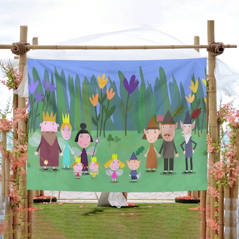 Ben and Holly pattern wall hanging 50*60 inches high-quality peach skin ...