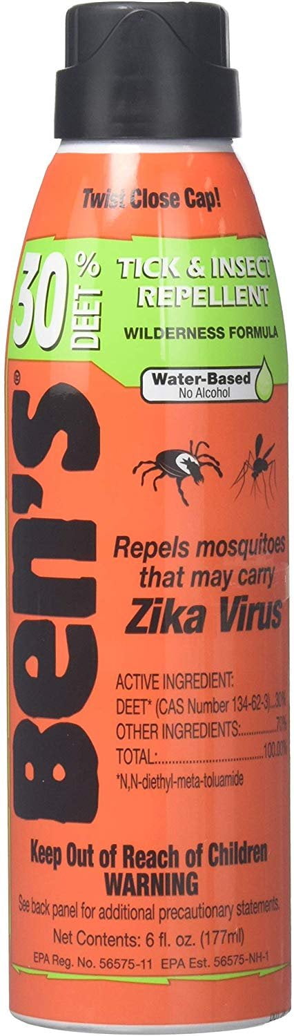 Ben's 30 DEET Tick and Insect Repellant Wilderness Formula 6 oz Pack of ...