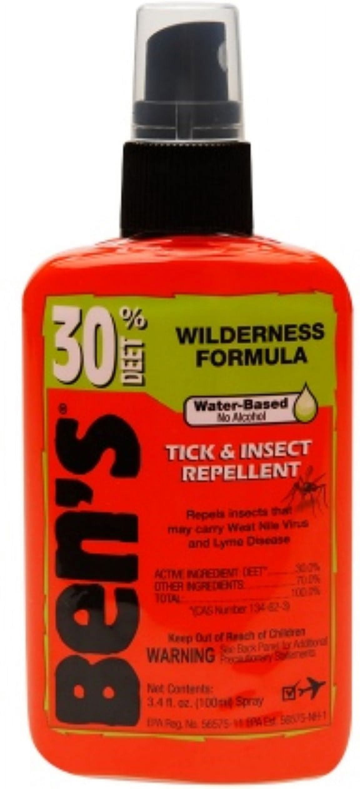 Ben's 30% Deet Insect Repellent Spray, 3.4 oz (Pack of 6) - Walmart.com