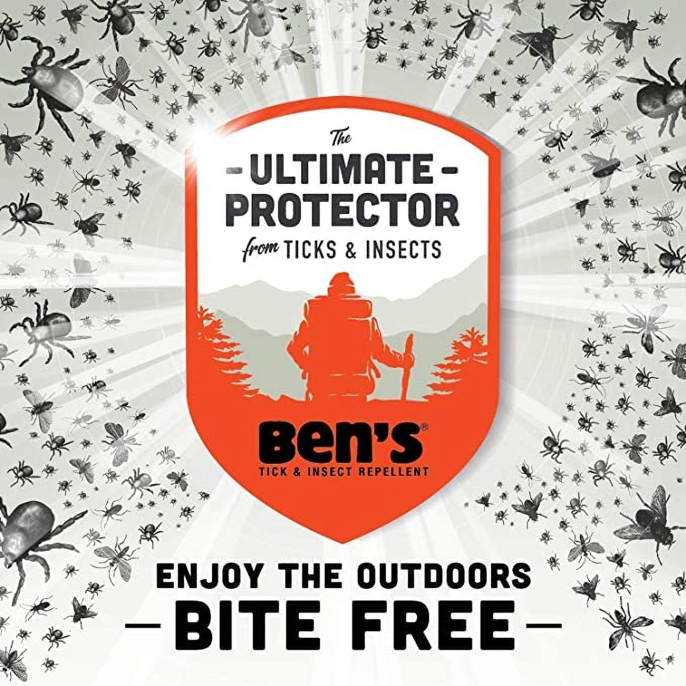 Ben's 30 Deet Mosquito Tick Insect & Bug Repellent Field Wipes - 24 ...
