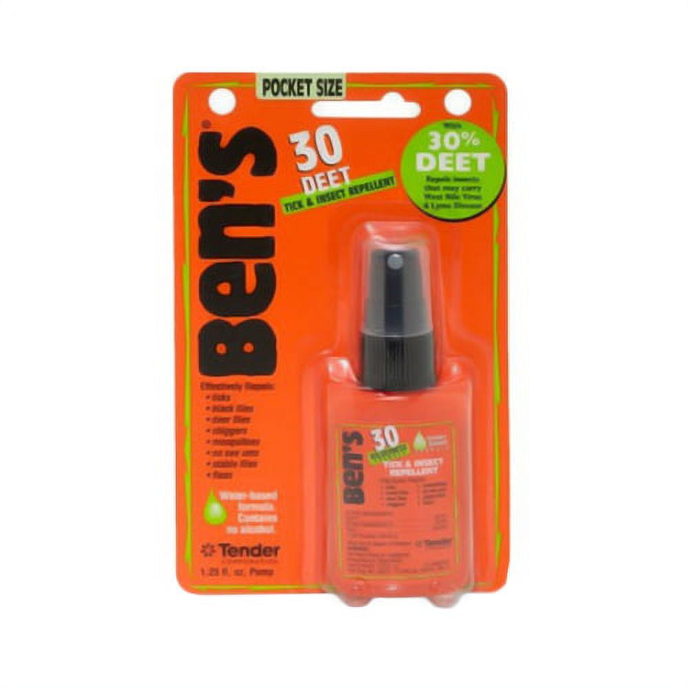 Ben's 30 Deet Pocket Size Tick Insect Repellent, 1.25 oz - Walmart.com