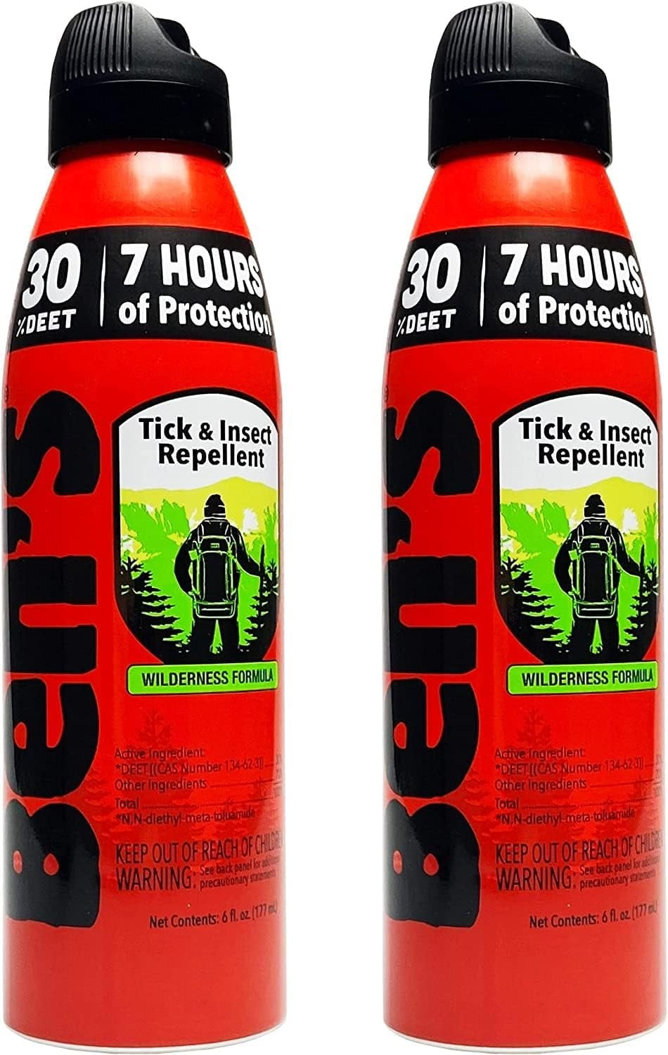 Ben's Tick & Insect Repellent Eco-Spray - 7-Hour DEET Protection - 6 ...