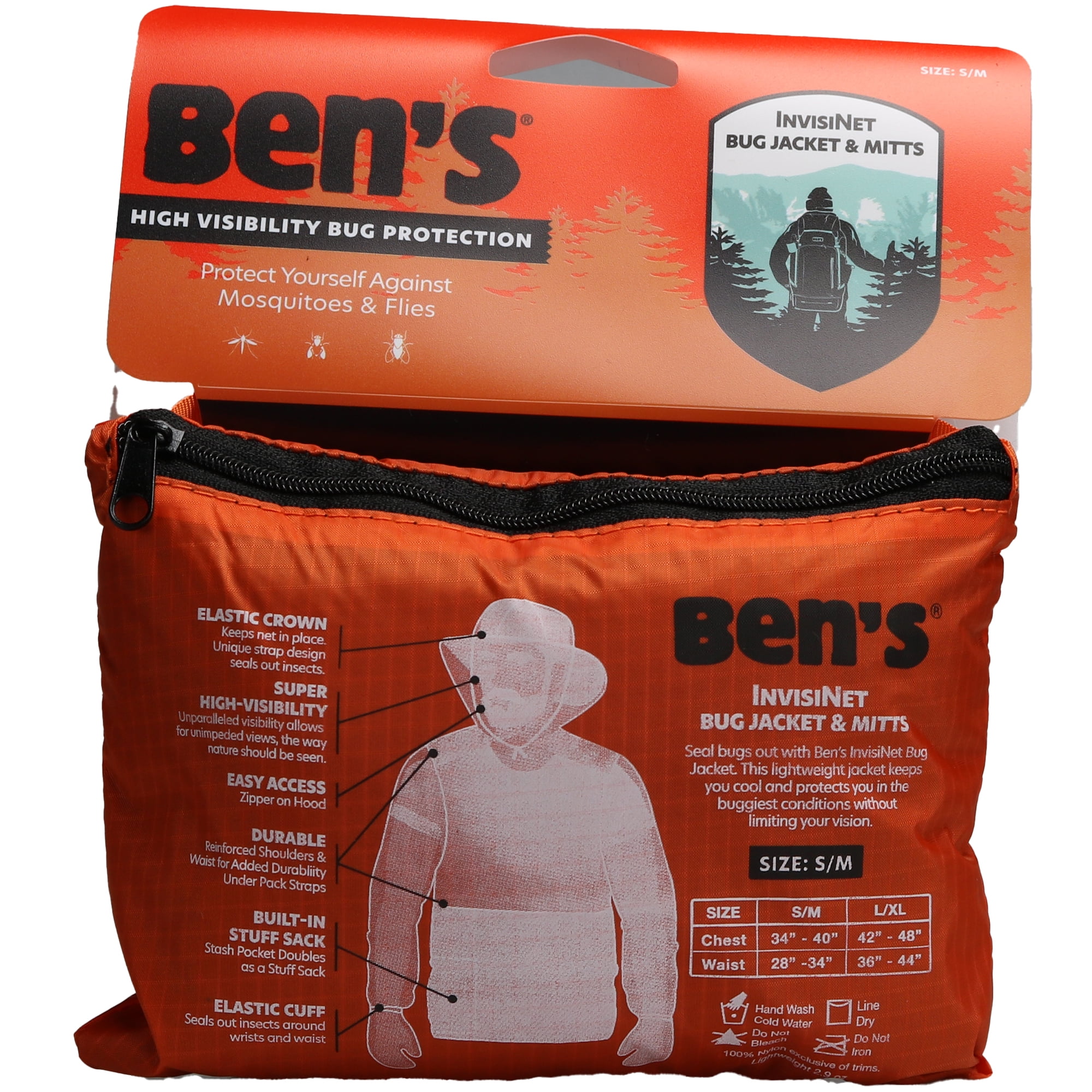Ben's InvisiNet Bug Jacket & Mitts - Durable & Comfortable Insect ...