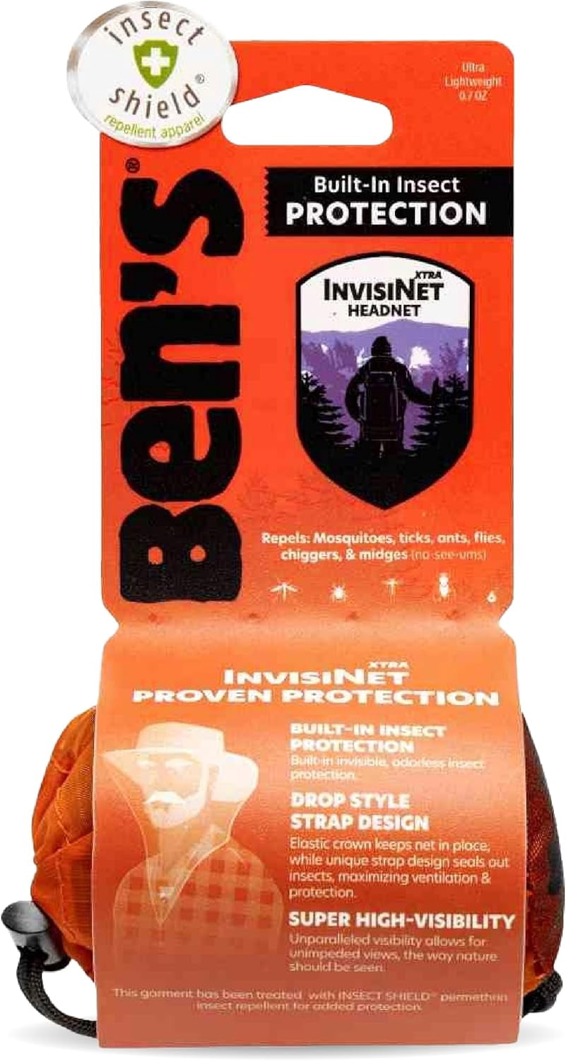 Ben's InvisiNet Xtra with Insect Shield - Comfortable Bug-Repelling Net ...