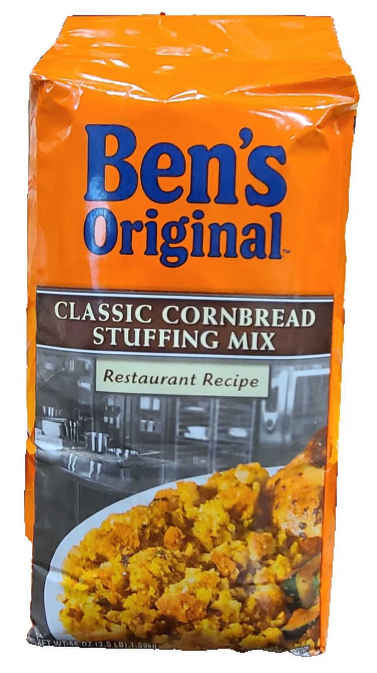 Ben's Original Classic Cornbread Stuffing Mix, 3.5 lb (56 oz) - Walmart.com