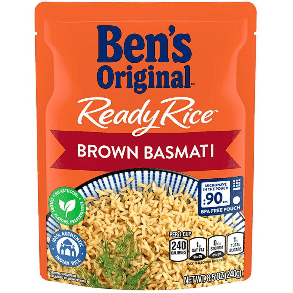 Ben's Original Ready Rice Brown Basmati,(1PK) - Walmart.com