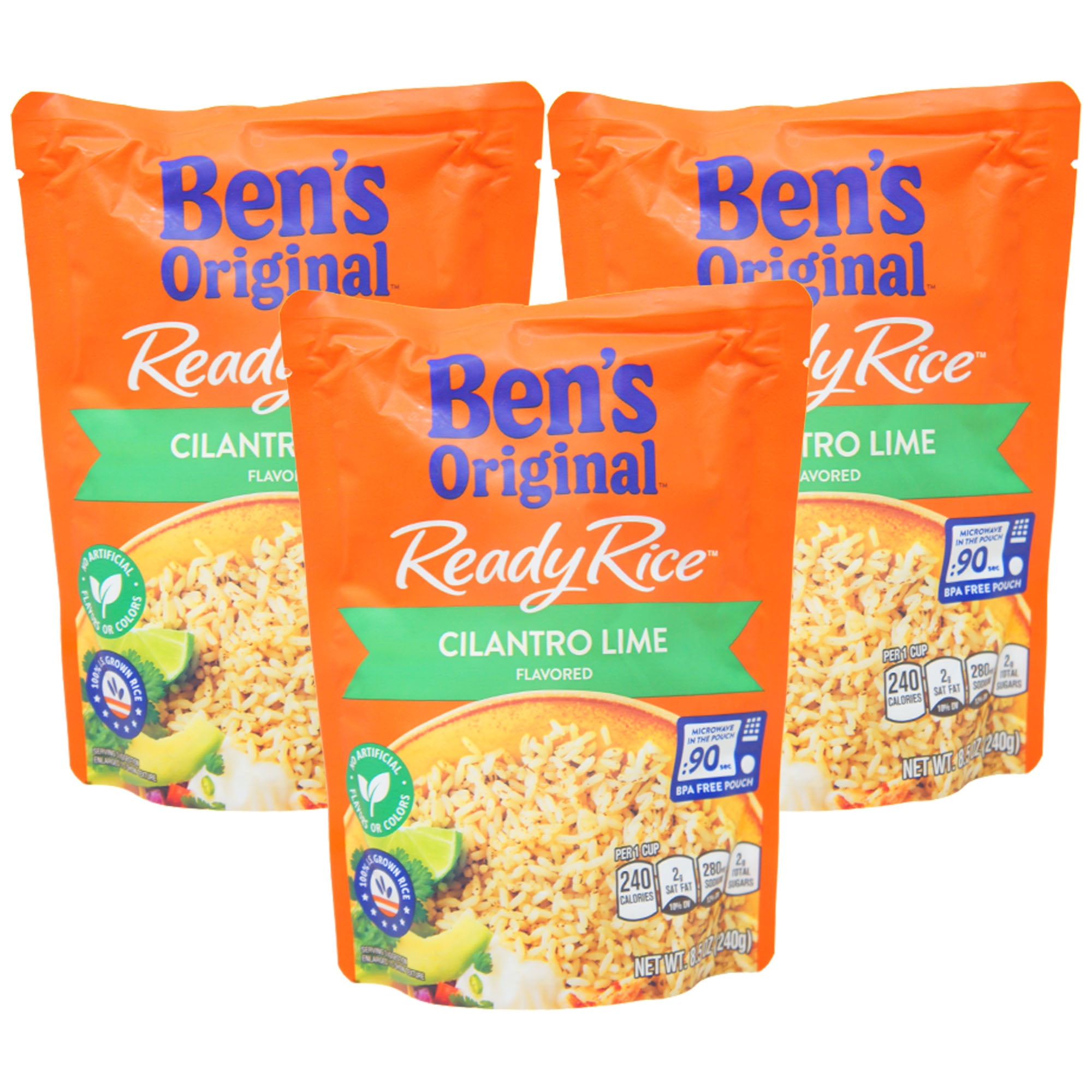 Ben's Original Ready Rice Cilantro Lime Flavored Rice - 8.5 oz (3 Pack ...