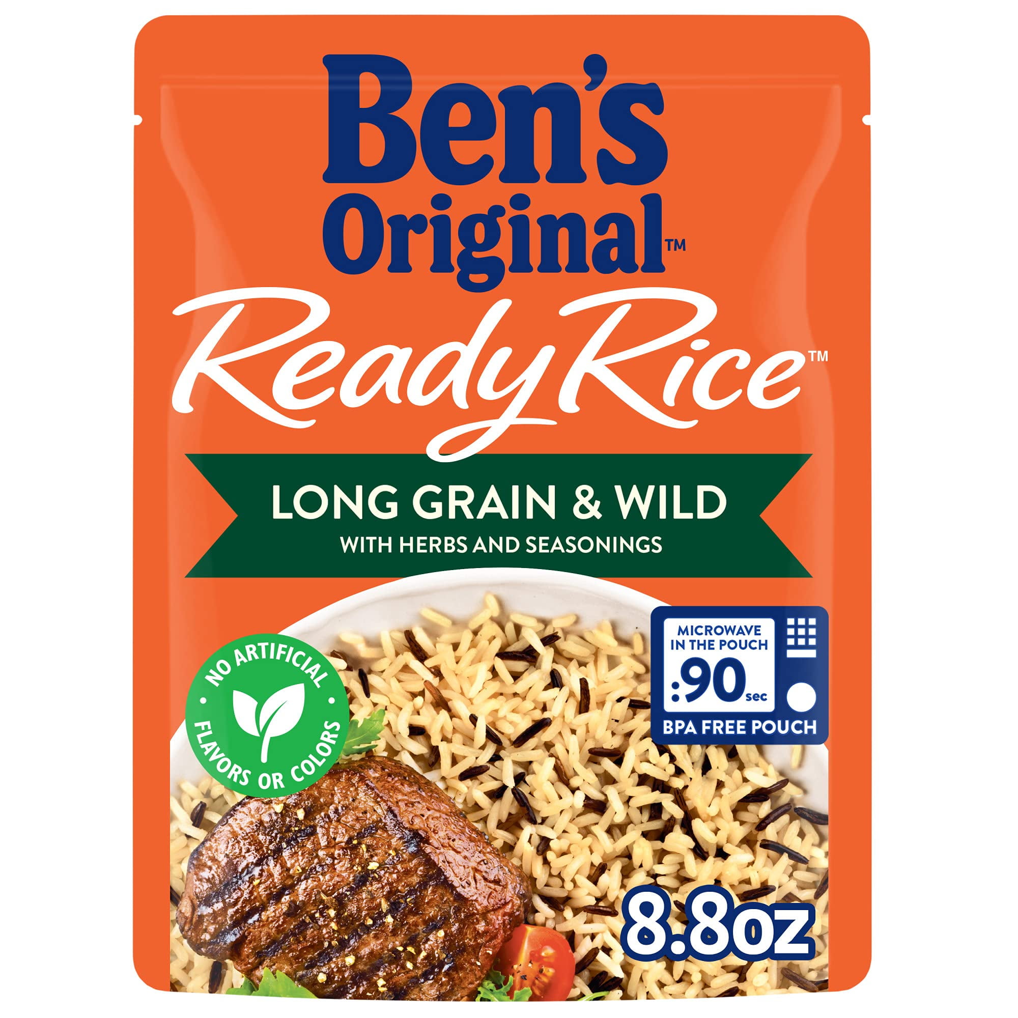 Ben's Original Ready Rice, Savory Long Grain and Wild, Microwave, 8.8 ...
