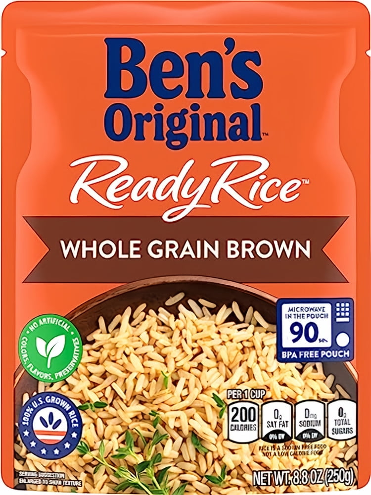 Ben's Original Ready Rice Whole Grain Brown 8.8 oz (Pack of 72 ...