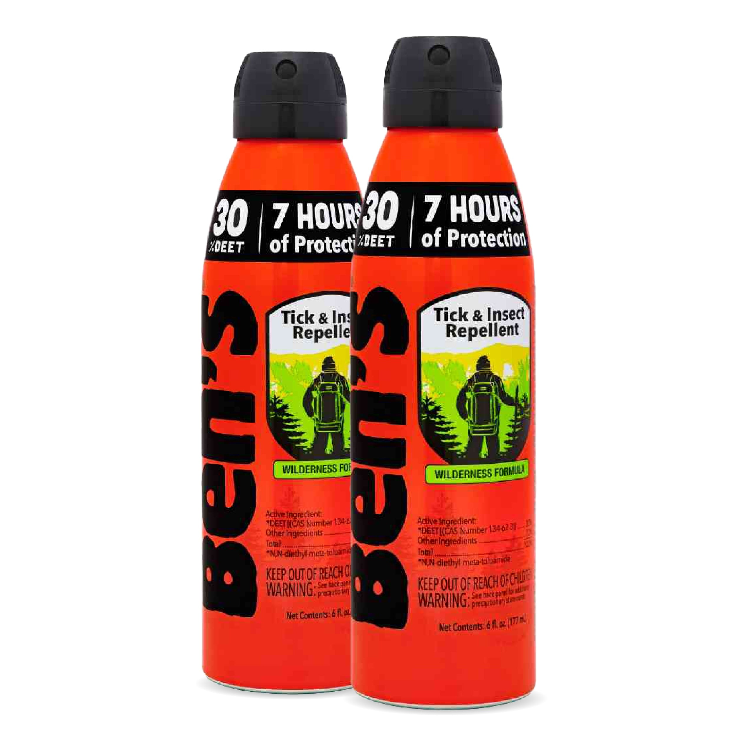 Ben's 30% DEET Eco Spray - 6 oz (2 Pack) Tick & Insect Repellent for ...