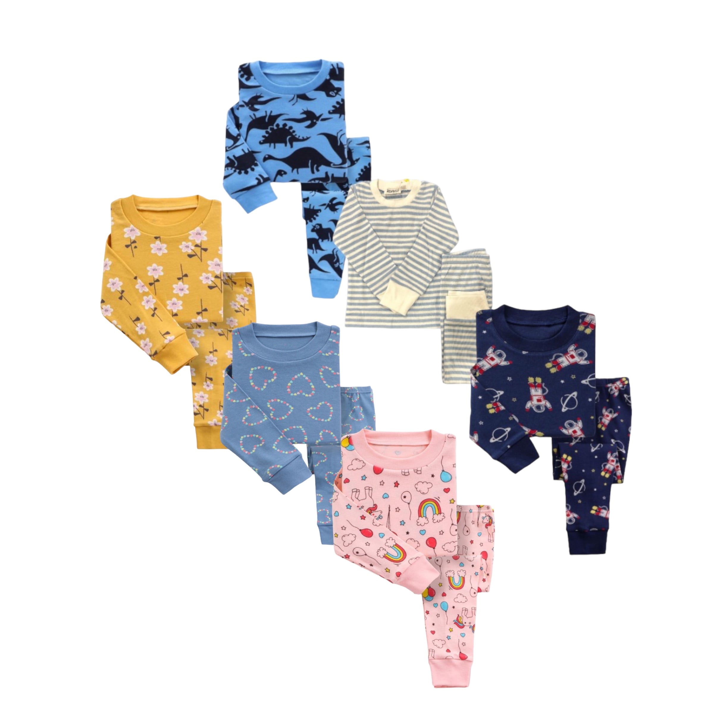 BenBen - 3 Pack Kids Pajamas Boys and Girls - Walmart.com