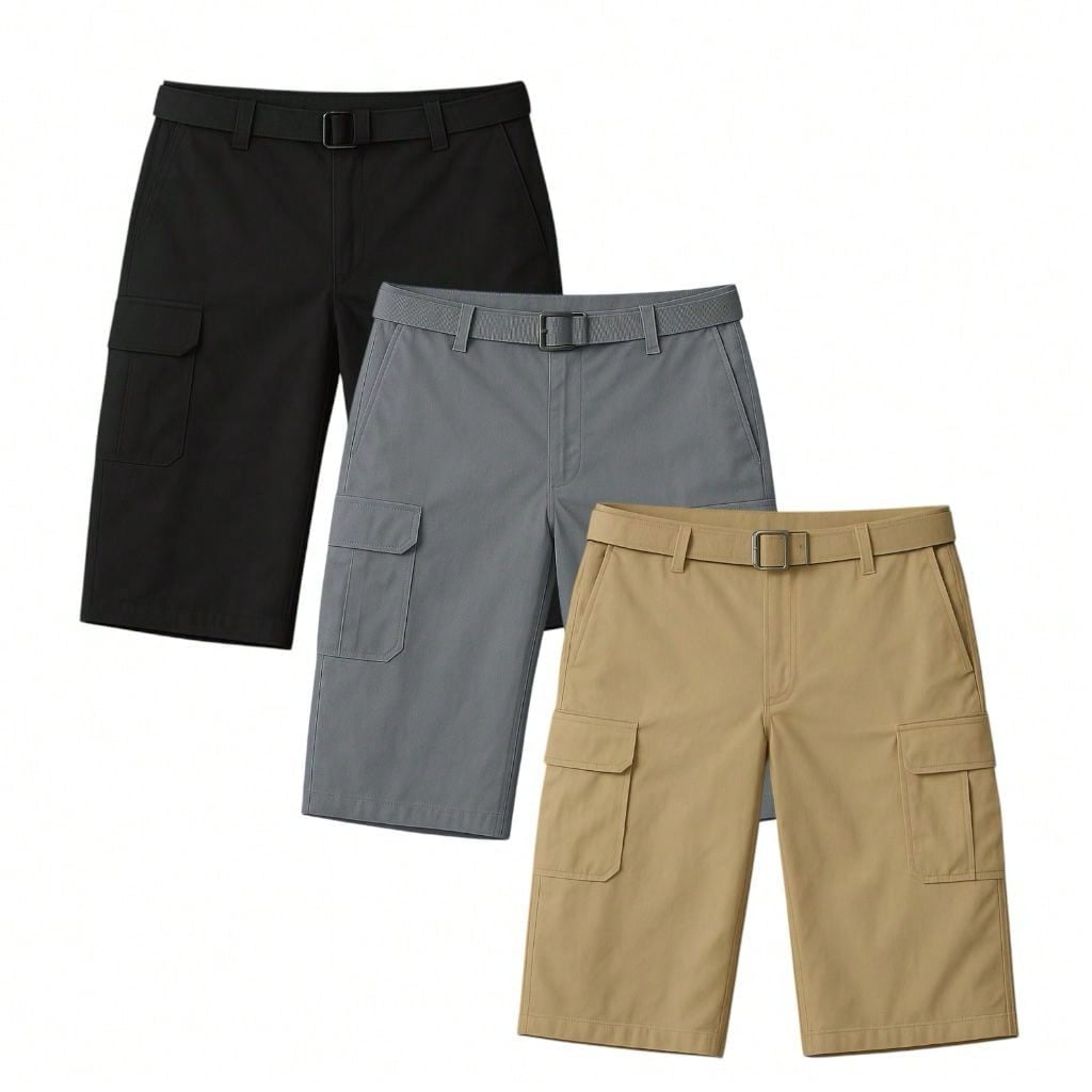 BenBen Mens Cargo Shorts, 3 Pack, Durable and Breathable Fabric ...