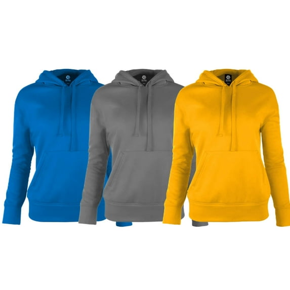 BenBen 3 Pack Women Slim Cut Pullover Hoodie Tech Fleece - Walmart.com