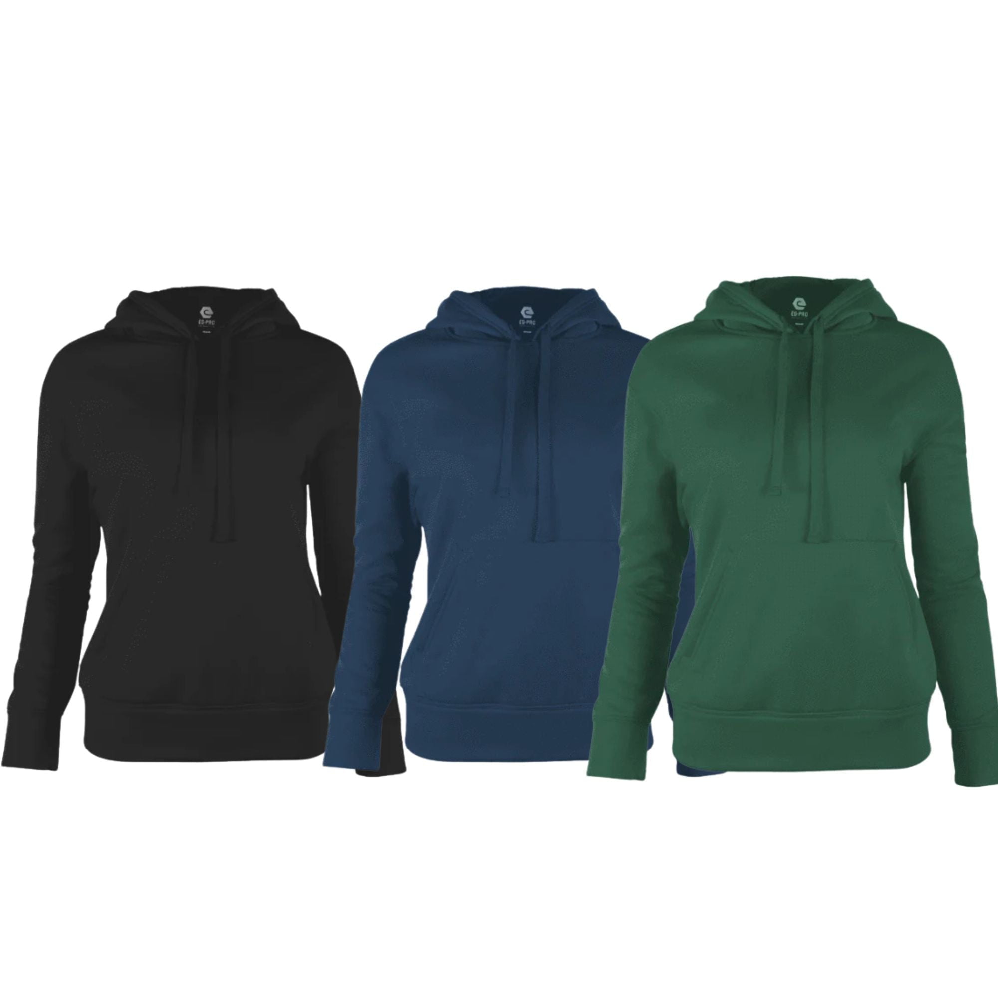 BenBen 3 Pack Women Slim Cut Pullover Hoodie Tech Fleece - Walmart.com
